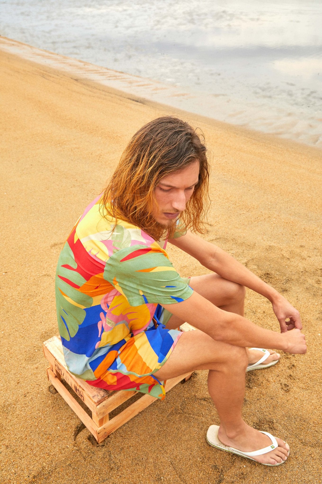 Men's Tropical Sunset Uni Shirt by Farm Rio | HYPERCLASH